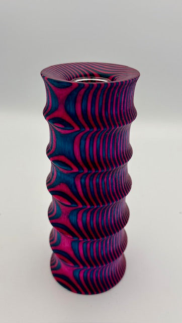 Spectraply Vase with Glass Insert | Dizzy Wood Designs